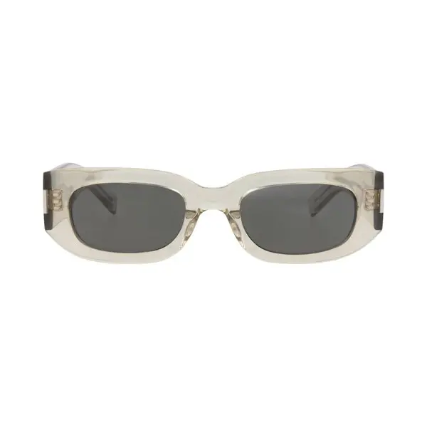 Saint Laurent Round Frame Acetate Sunglasses - Tan