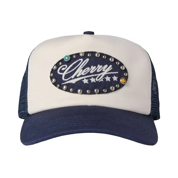CHERRY LA 5 Star Studded Trucker Hat - Blue