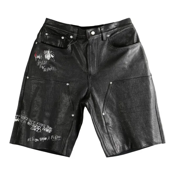 PALY HOLLYWOOD Painted Leather Double Knee Short