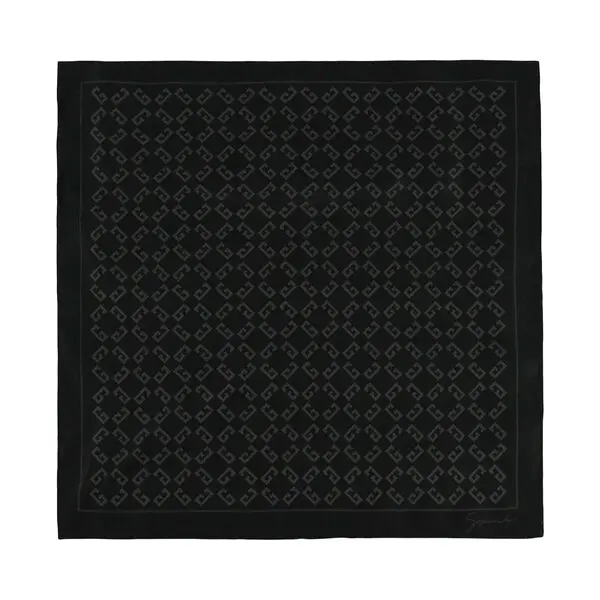 Givenchy 4g Monogram Pocket Square - Black