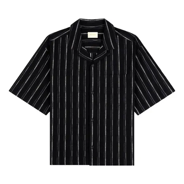 Aimé Leon Dore Cropped Jacquard Camp Shirt