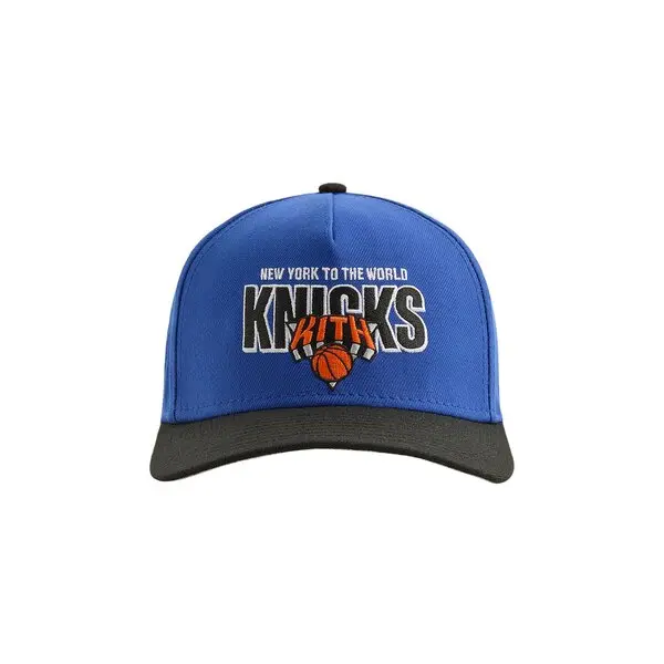Kith X New Era New York Knicks Wool Snapback Cap - Blue