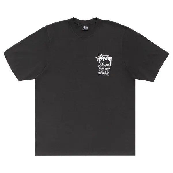 StÜssy Any Angle Tee Pigment Dyed - Black