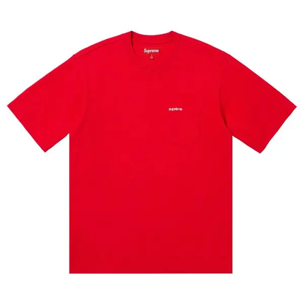 Supreme Short Sleeve Pocket T-shirt - Red