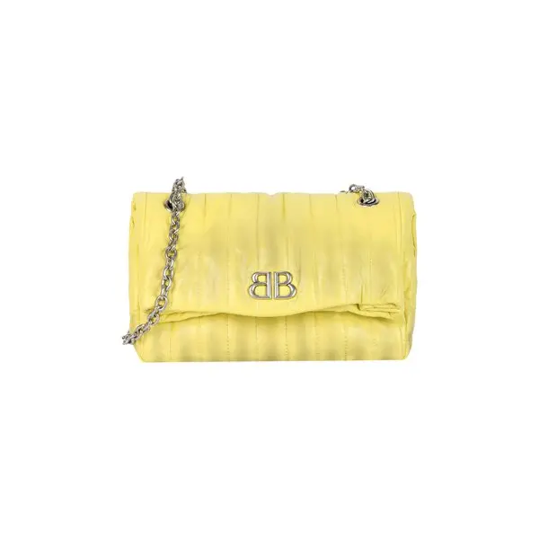 Balenciaga Monaco Quilted Small Chain Bag - Yellow