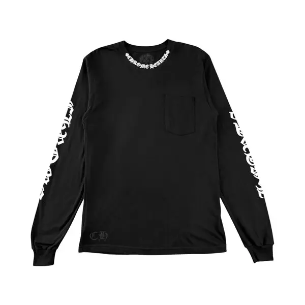 Chrome Hearts Neck Logo Pocket Long-sleeve Tee /white
