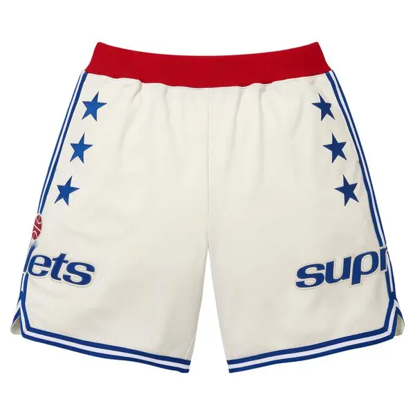 Supreme X Mitchell & Ness Teams Short - White