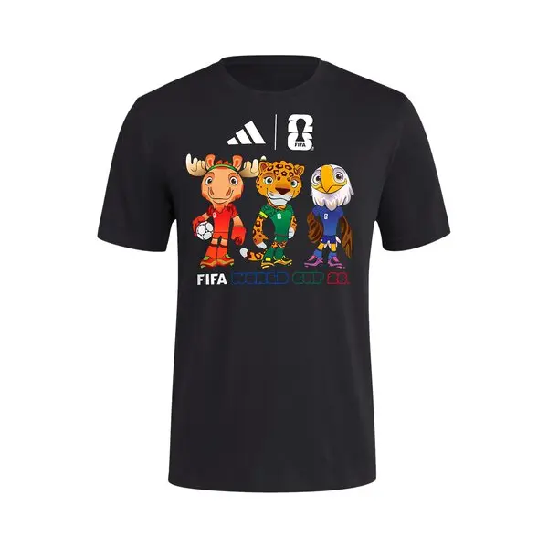 Adidas Fifa World Cup 2026 Mascot Graphic T-shirt - Black