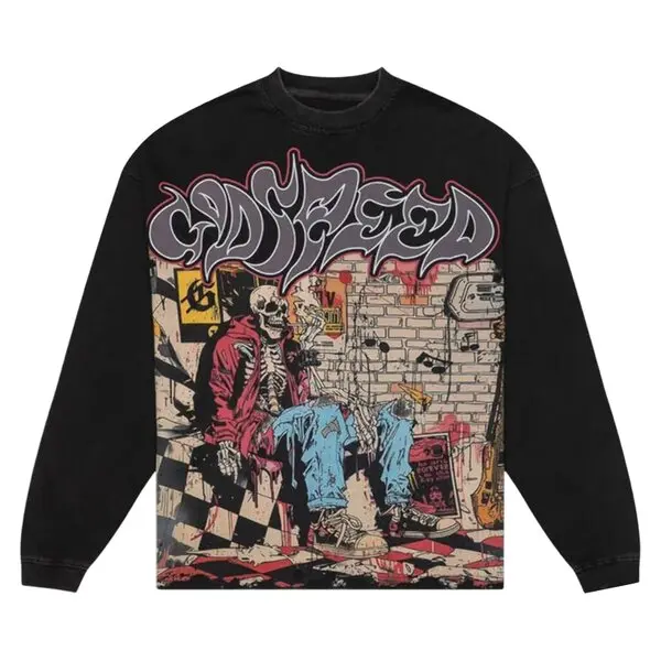 GODSPEED Stoner Long Sleeve T-shirt - Black