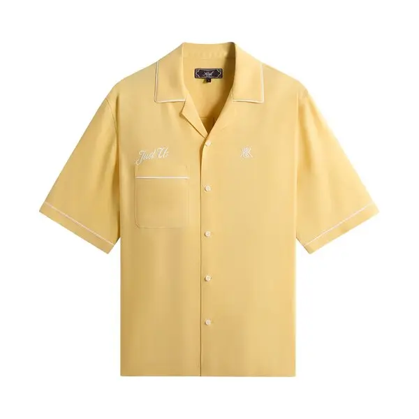 Kith Cupro Linen Short Sleeve Shirt - Yellow