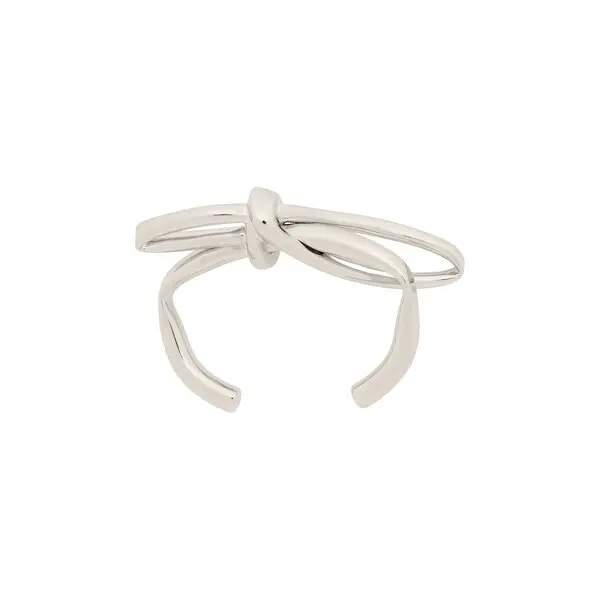 Marni Knotted -tone Metal Cuff Bracelet - Silver