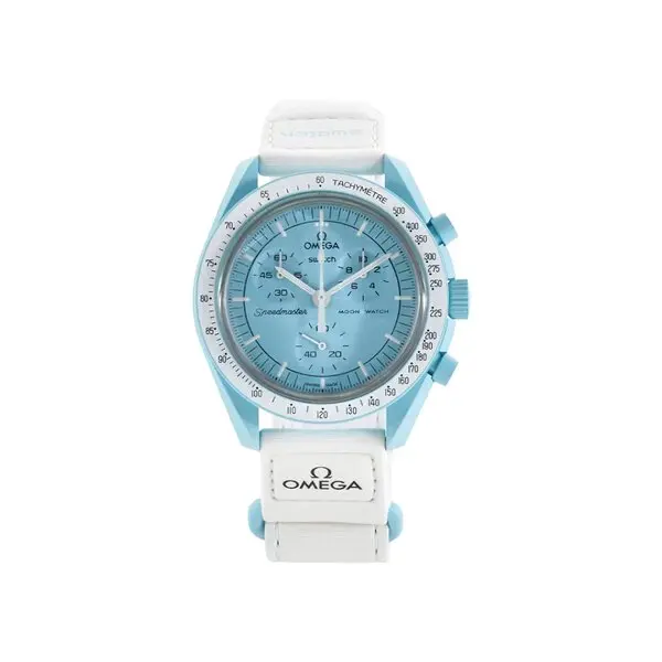 SWATCH X Omega Bioceramic Speedmaster Moonwatch - White