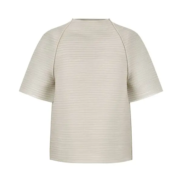 AMOMENTO Pleats Raglan Top