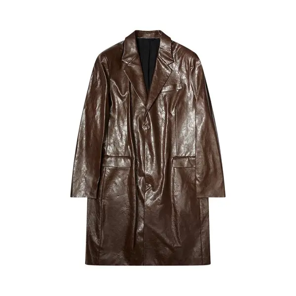 DIESEL® Faux Leather Trench Coat