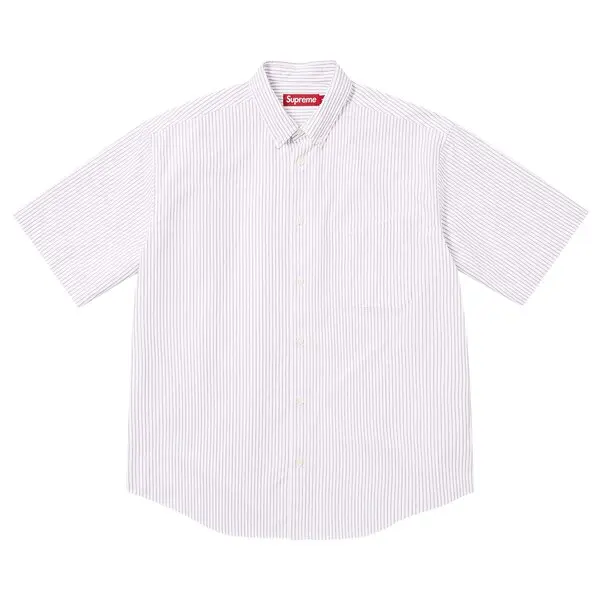 Supreme Oxford Stripe Short Sleeve Shirt