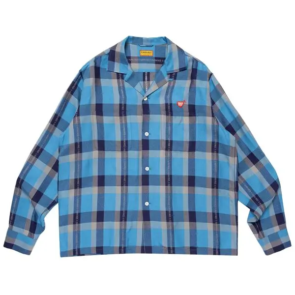 HUMAN MADE Open Collar Plaid Shirt