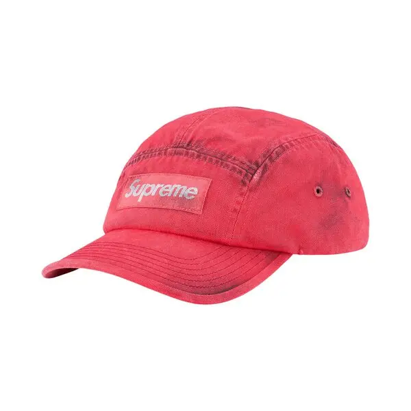 Supreme Overdyed Camp Cap - Red