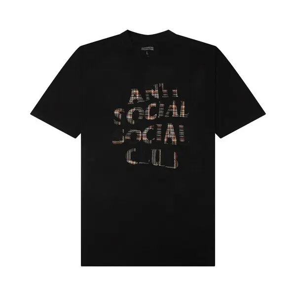 ANTI SOCIAL SOCIAL CLUB Plaid Applique T-shirt