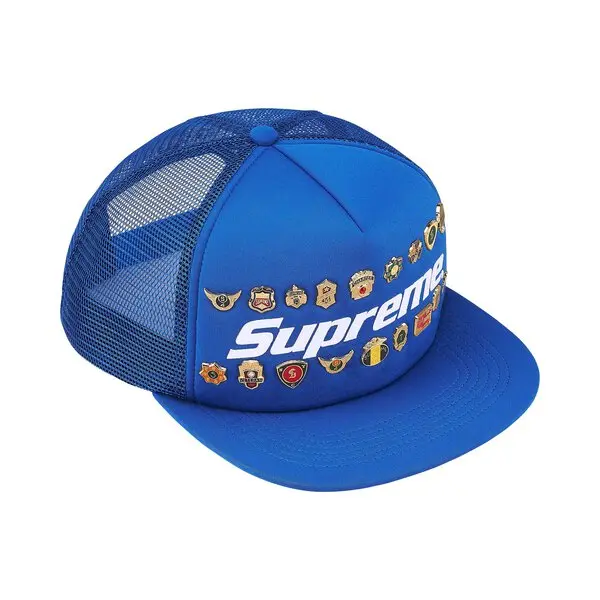 Supreme Pins Mesh Back 5-panel Cap - Blue