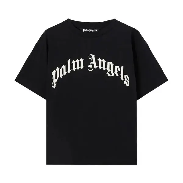 Palm Angels Curved Logo Regular Tee
