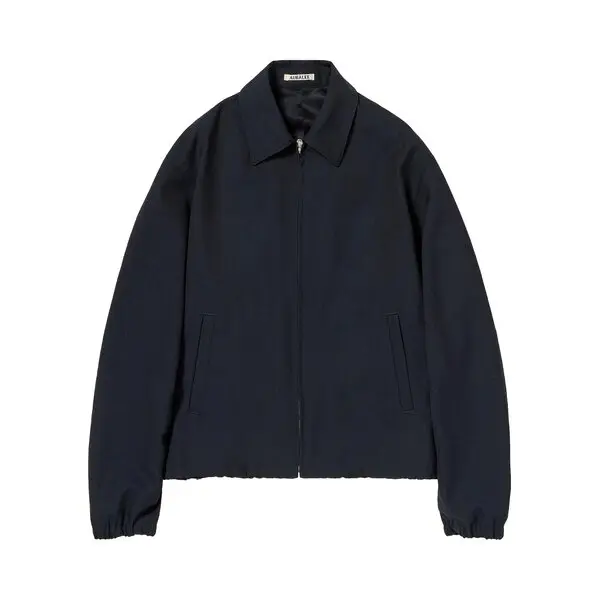 Auralee Wool Mohair Hopsack Zip Blouson