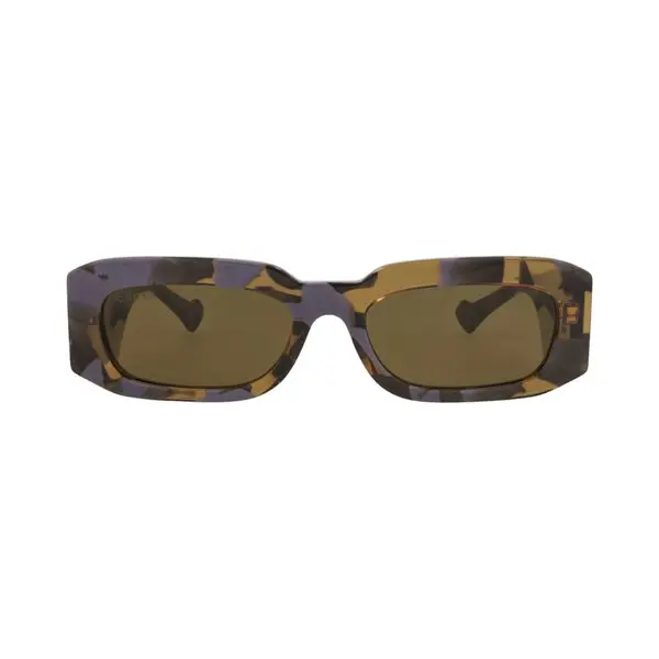 Gucci Square-frame Recycled Acetate Sunglasses - Brown