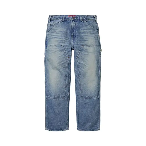 Supreme Worn Double Knee Painter Pant Denim