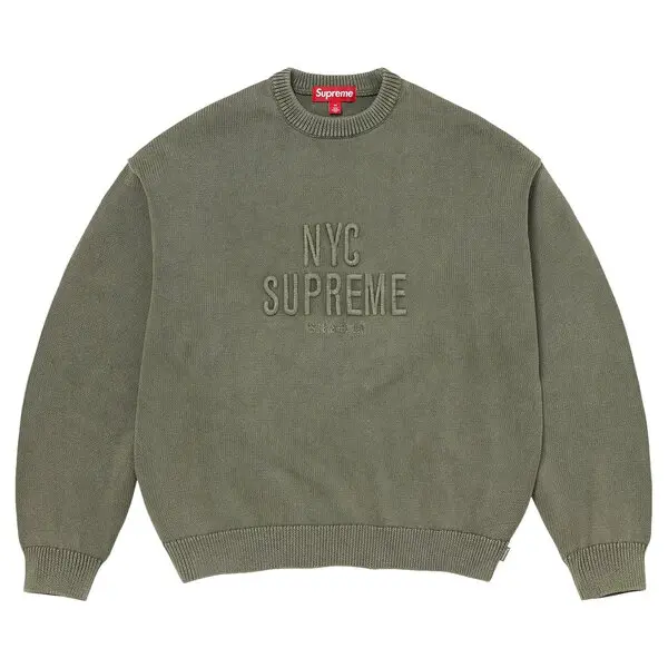 Supreme Overdyed Raised Pullover