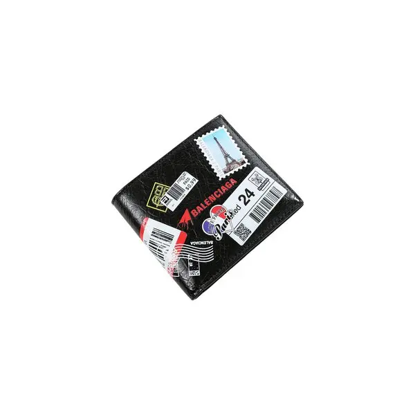 Balenciaga Cash Square Folded Wallet /multicolor - Black