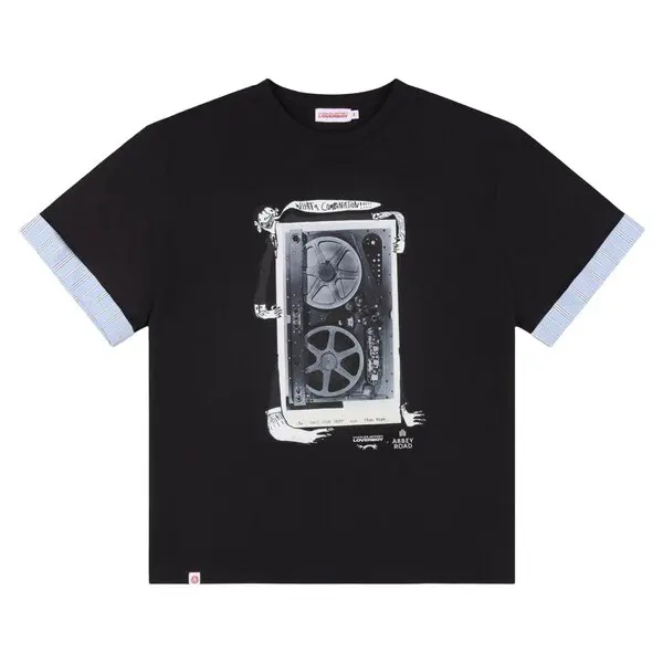 CHARLES JEFFREY Abbey Road Turn Up Tee - Black