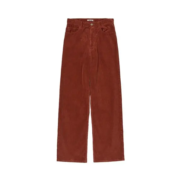 Auralee Garment-dyed Finx Corduroy Wide Leg Trousers