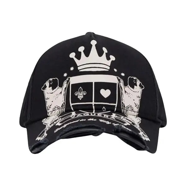 Vaquera Crown Embellished Cap - Black