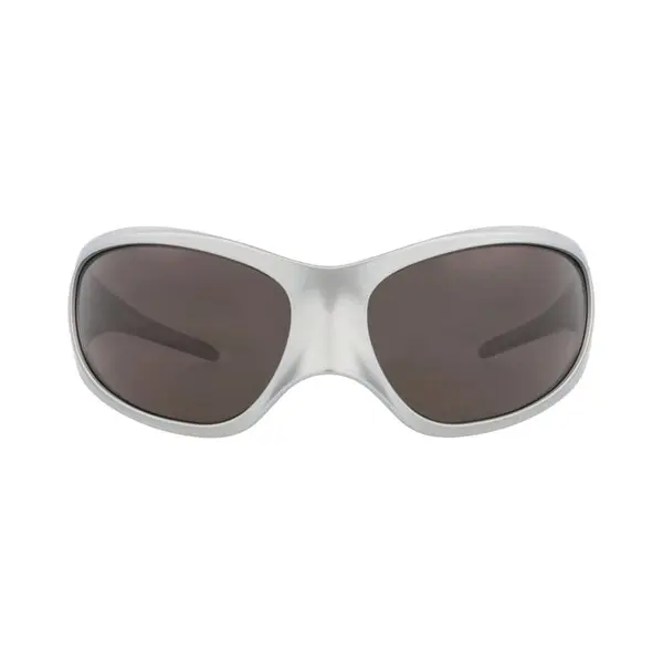 Balenciaga Shield-frame Bio Injection Sunglasses - Silver
