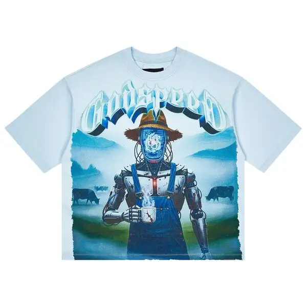 GODSPEED Aura Farm T-shirt - Blue