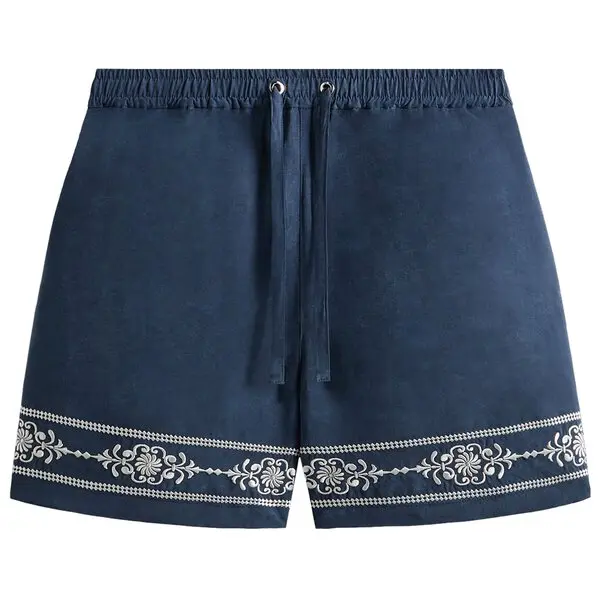 Kith Cupro Linen Embroidered Shorts
