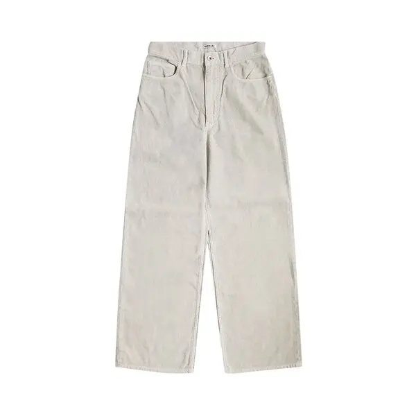 Auralee Garment-dyed Finx Corduroy Wide Leg Pants