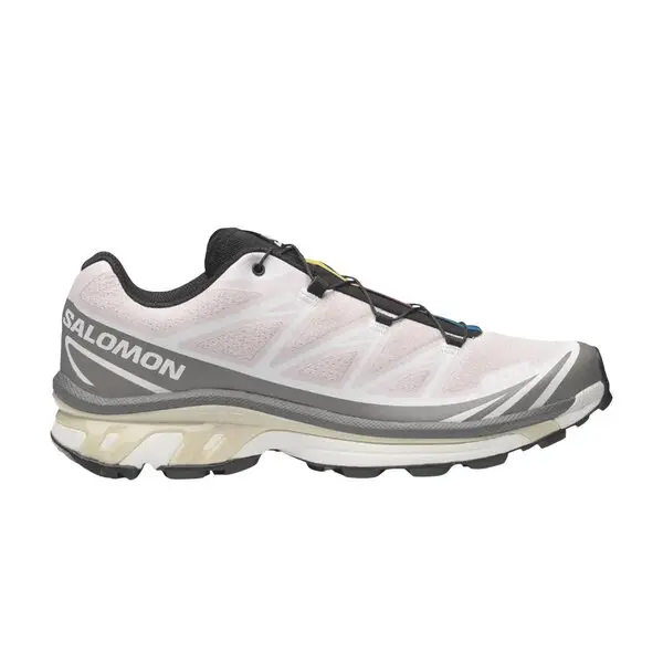 SALOMON Xt-6 "cloudburst Icy Pink" Lace-up Athletic Sneakers - Grey