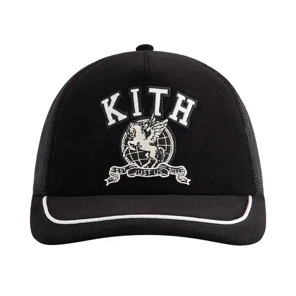 Kith Micro Cord Nolan Trucker Hat - Black