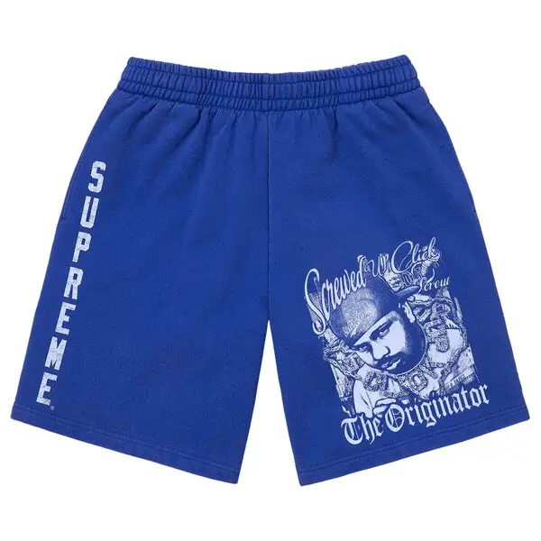 Supreme X Dj Screw Sweatshort - Blue