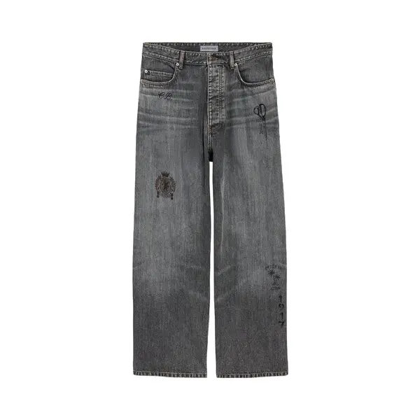 Balenciaga Tattoo Baggy Jeans