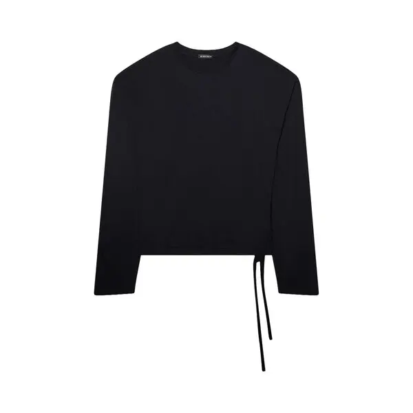 ANN DEMEULEMEESTER Long Sleeve T-shirt With Drawstring Detail