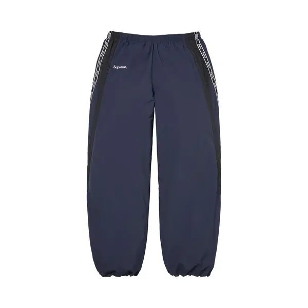 Supreme Logo Taping Track Pant - Blue