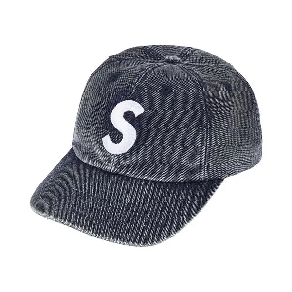 Supreme Pigment Coated S Logo 6-panel Cap - Blue