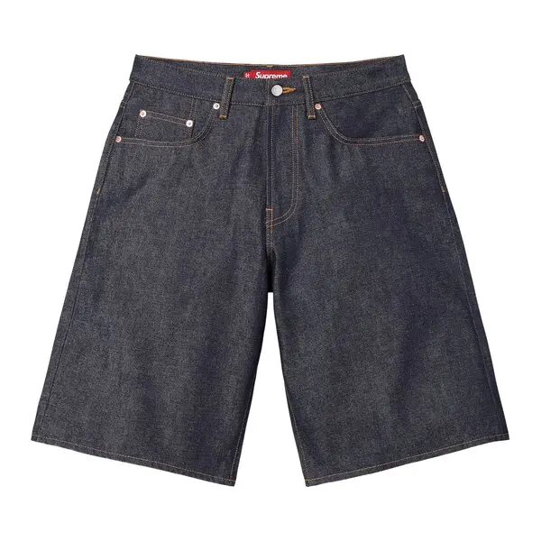 Supreme Baggy Selvedge Denim Short Rigid Indigo