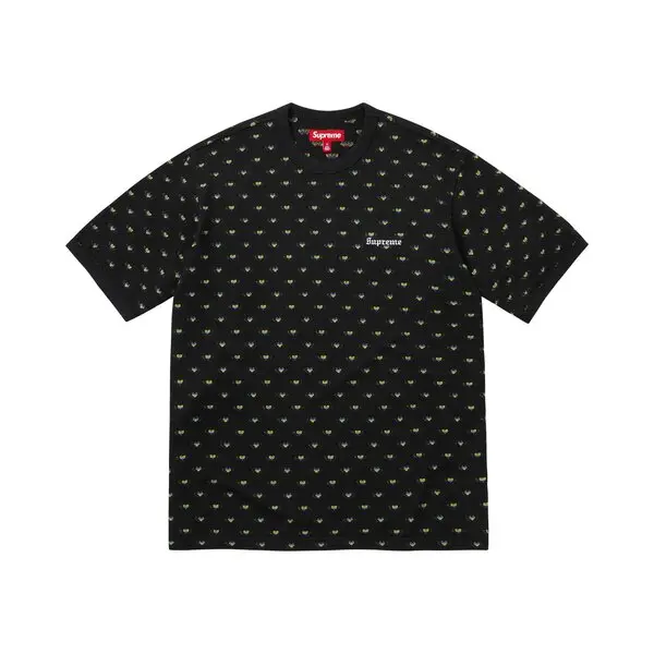 Supreme Hearts Intarsia Ringer Tee - Black