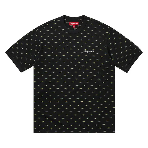 Supreme Hearts Intarsia Ringer Tee - Black