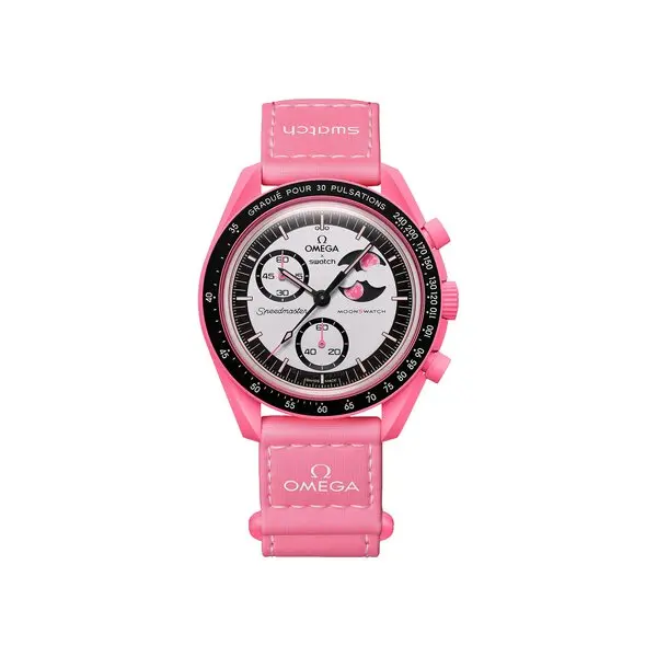 SWATCH X Omega Bioceramic Speedmaster Moonwatch - Pink