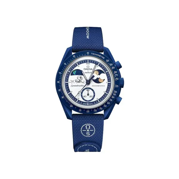 SWATCH X Omega Bioceramic "mission To Earth" Moonswatch - Blue