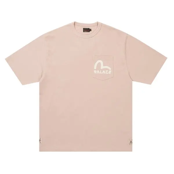 PALACE X Evisu Heavy Wash T-shirt - Pink