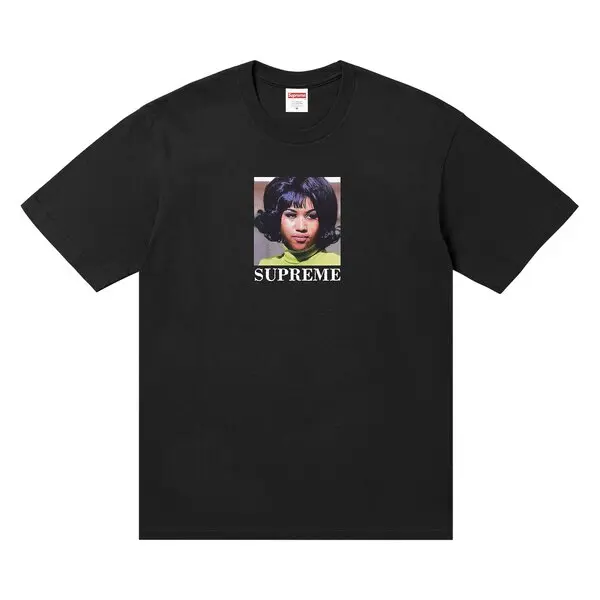 Supreme Aretha" Graphic Tee - Black